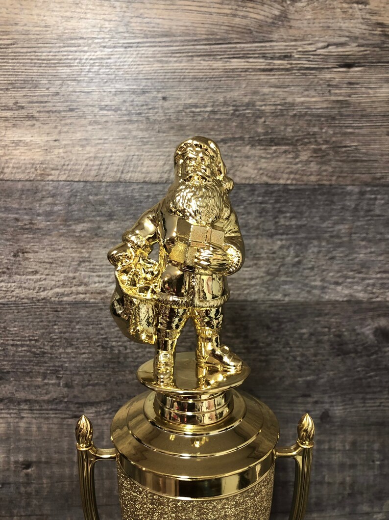 Most Holiday Spirit Christmas Trophy Ugly Sweater Trophy Santa Trophy ...