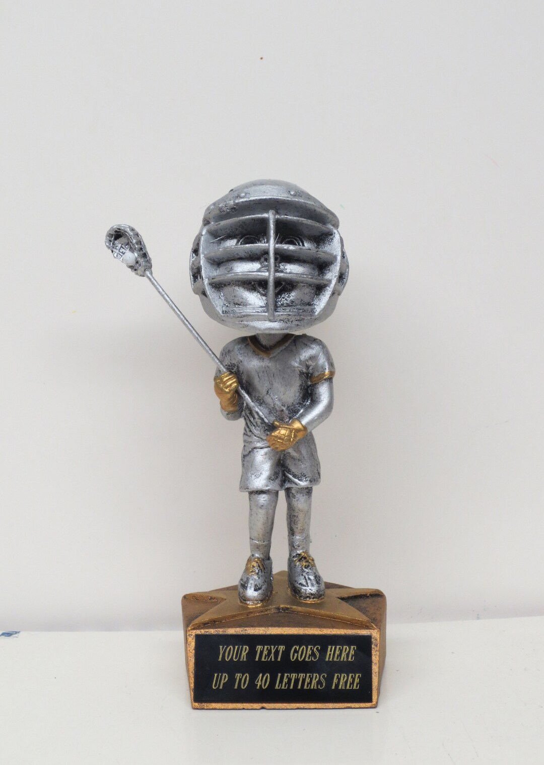 Lacrosse Trophy Sports Award Bobble Head Participation Trophy ...