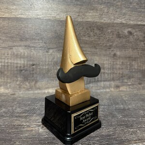 Best Picker Trophy Nose & Mustache Trophy Best Mustache Ride Award ...