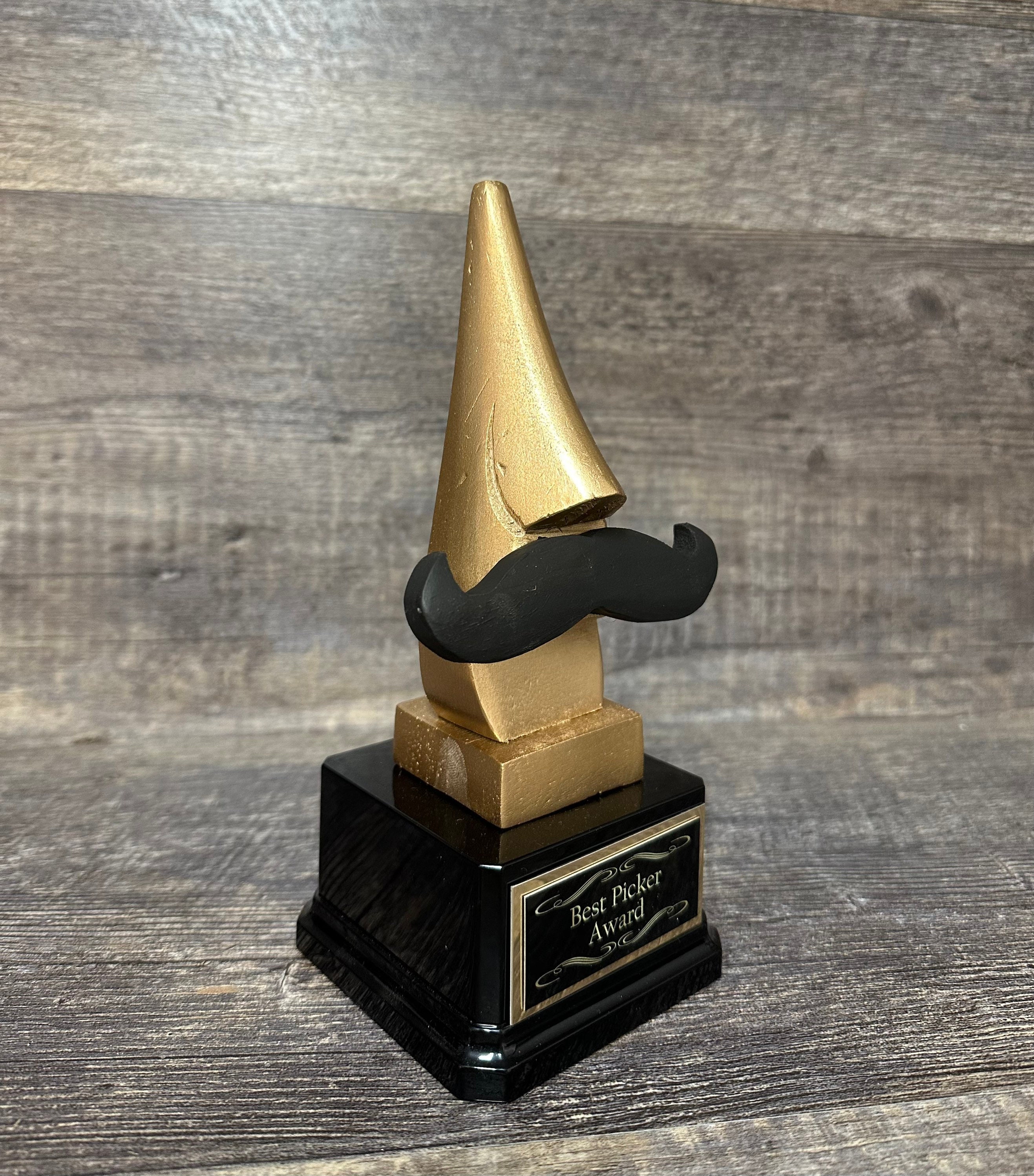 Best Picker Trophy Nose & Mustache Trophy Best Mustache Ride Award ...