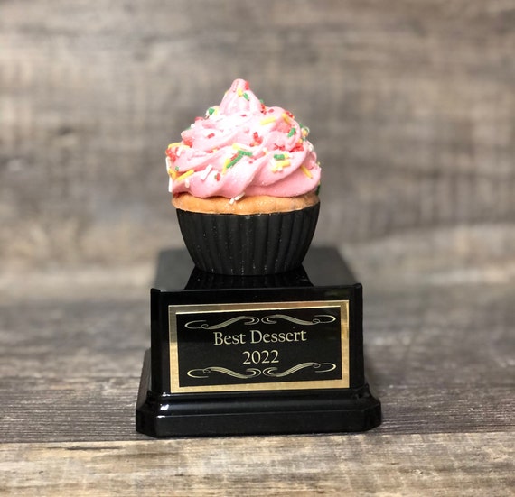 Cupcake Trophy Birthday Gag Gift Happy Birthday Dessert Bake - Etsy