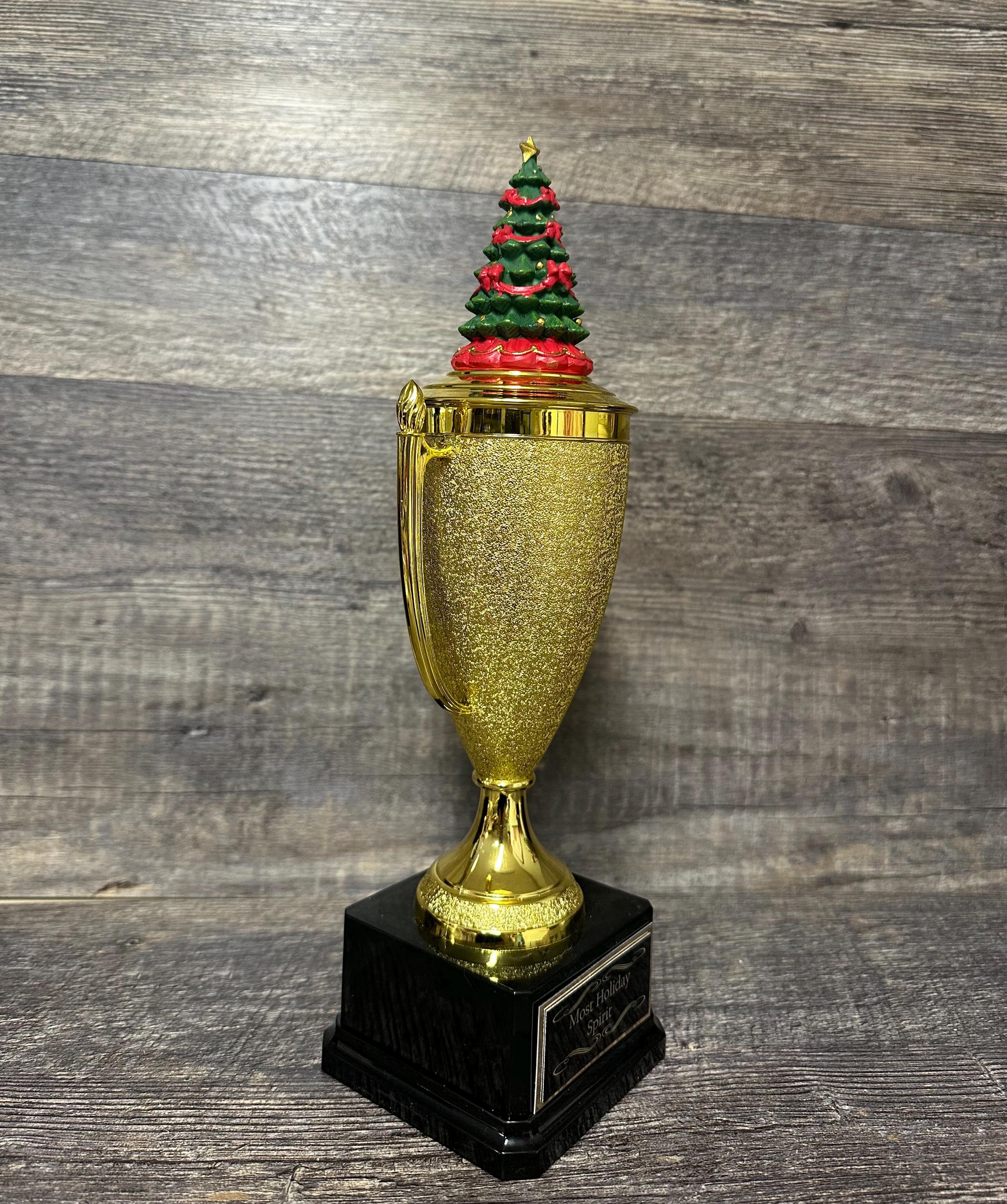 Best Decorated Tree or House Most Holiday Spirit Christmas Trophy Ugly ...
