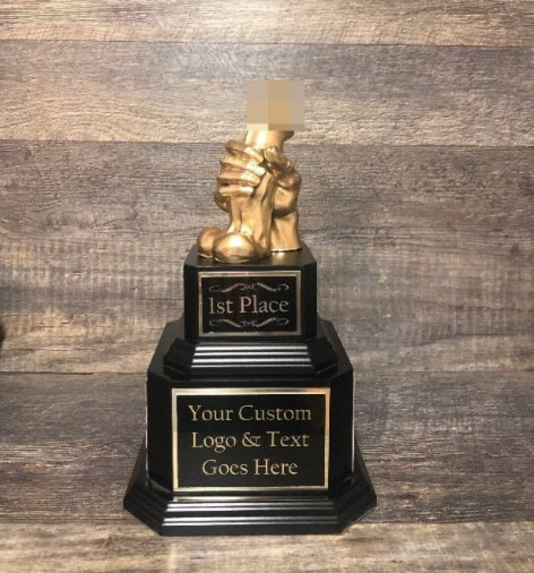 Fantasy Football Trophy Wanker Award Loser Trophy Fantasy Football Loser Trophy Funny Award