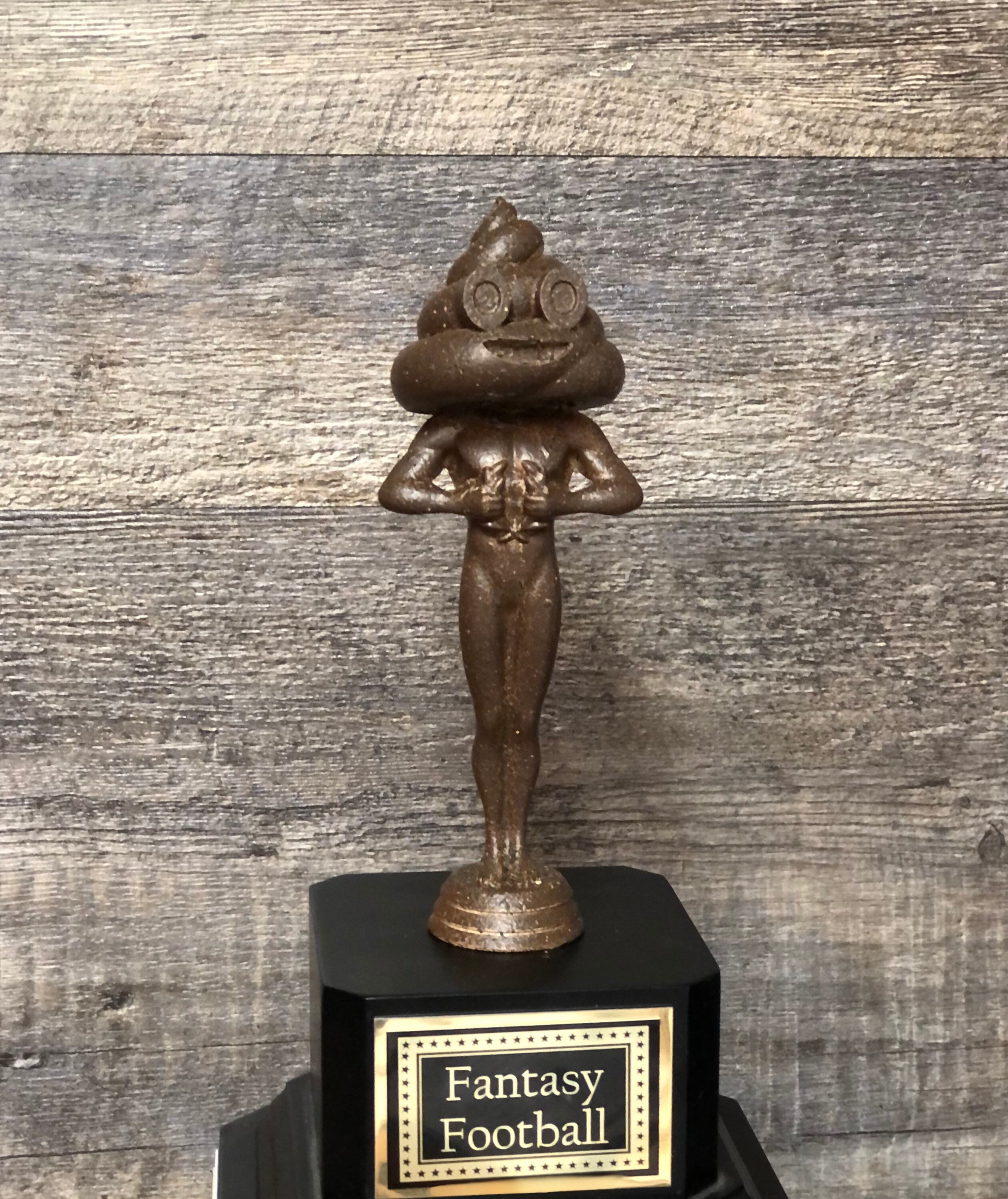 FFL Perpetual Funny Trophy Shit Head or Poop Head Award Full - Etsy