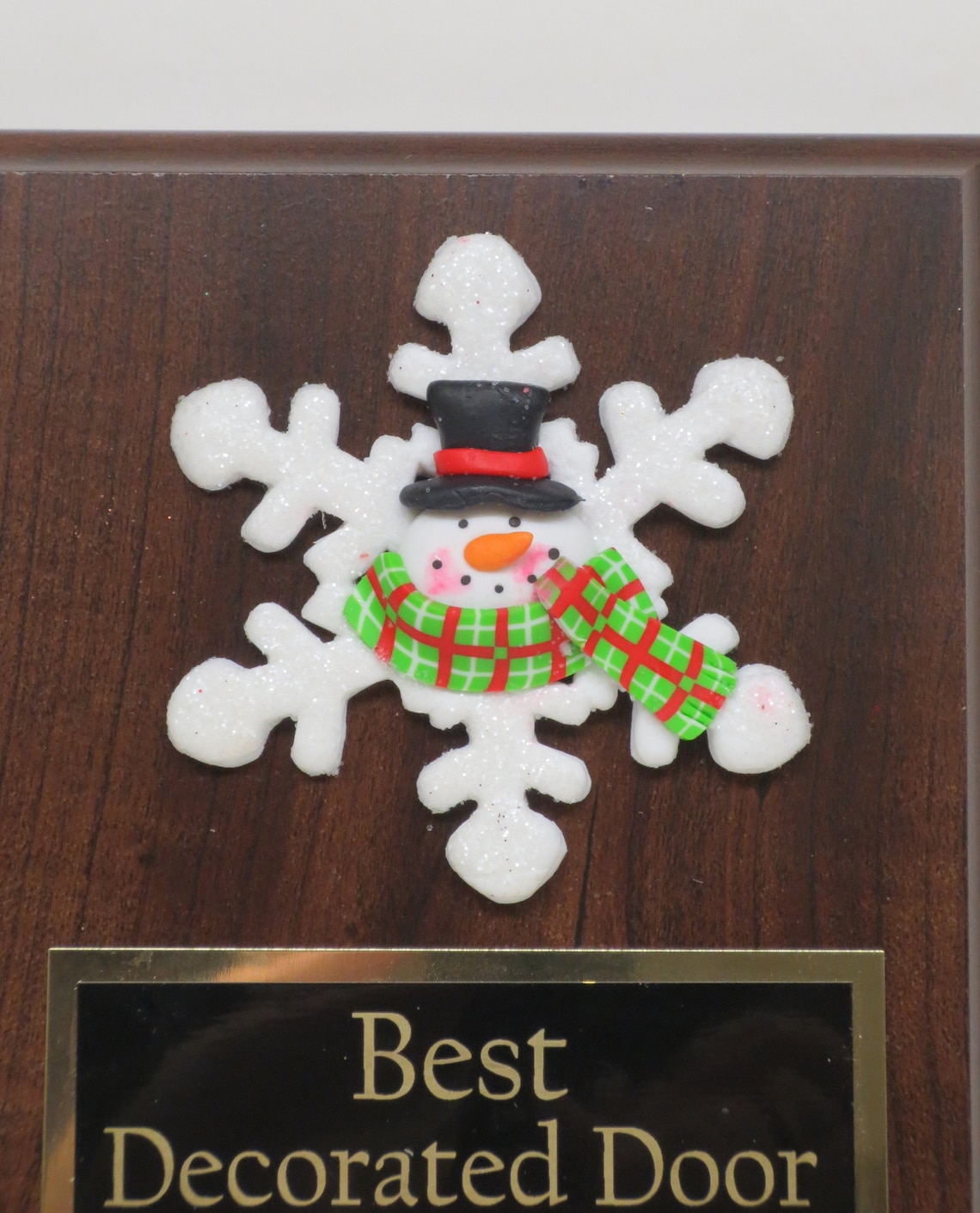 Ugliest Ugly Sweater Trophy Plaque SNOWFLAKE Snowman Best | Etsy