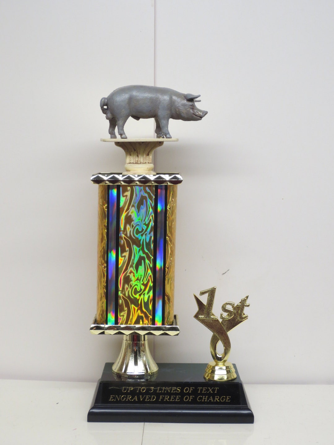 BBQ Trophy Best BBQ Cook off Trophies Best Ribs Champion Pork Pig ...
