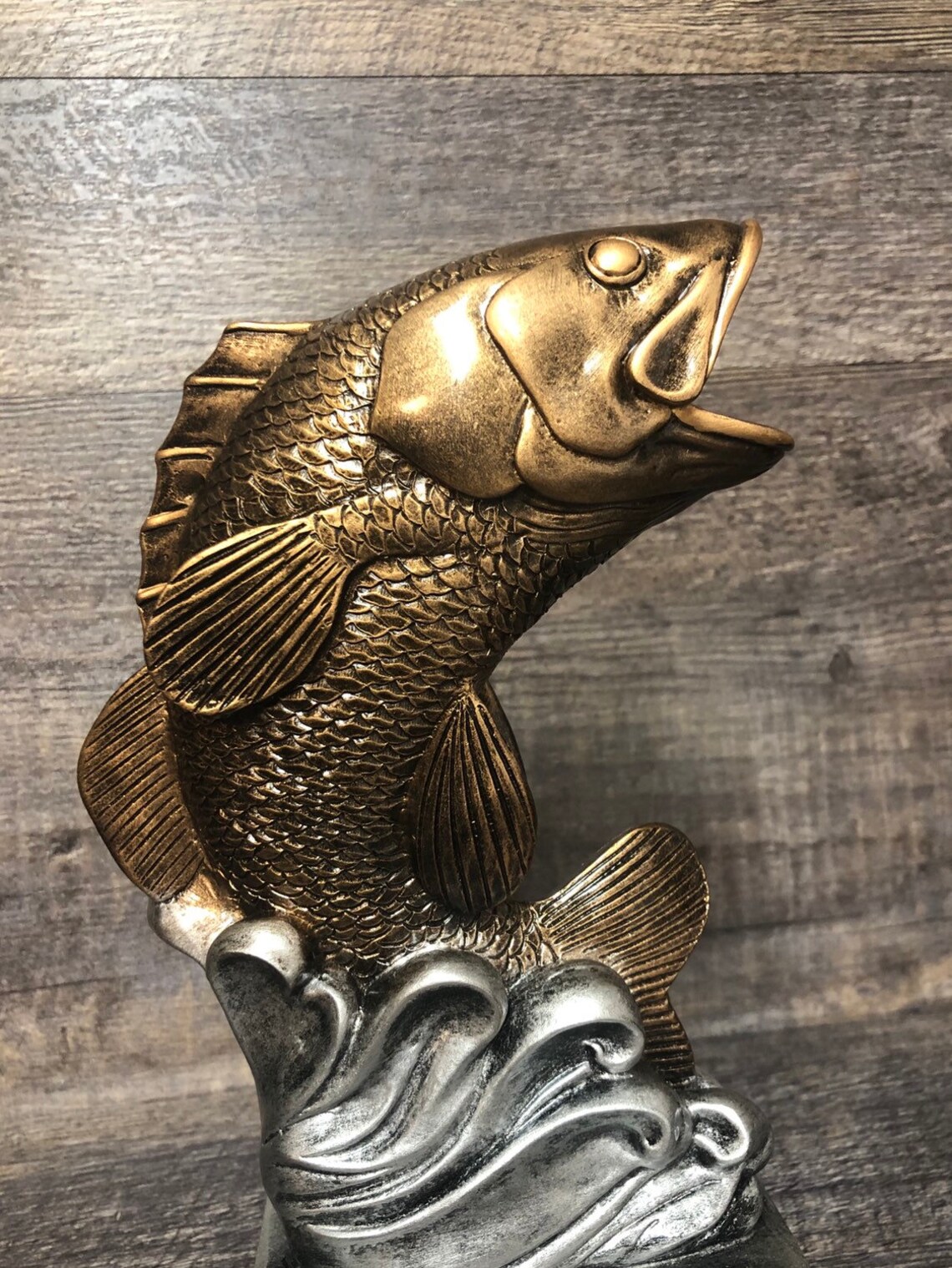 Funny #1 Master Baiter Bass Trophy Fishing Trophy Fishing Derby Trophy ...
