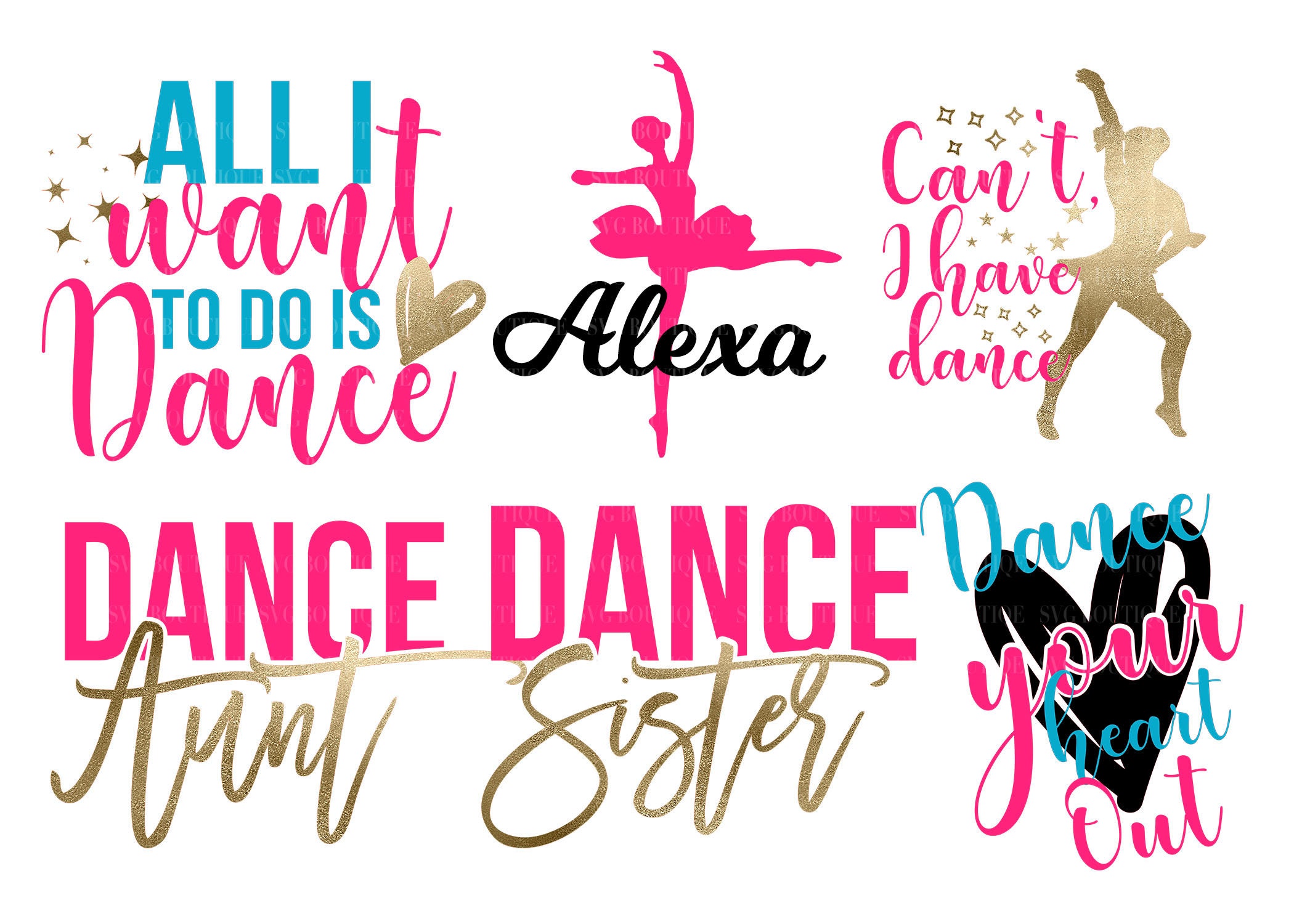 Dance SVG Bundle Dance SVG Files Dance Team Dance Mom Svg | Etsy