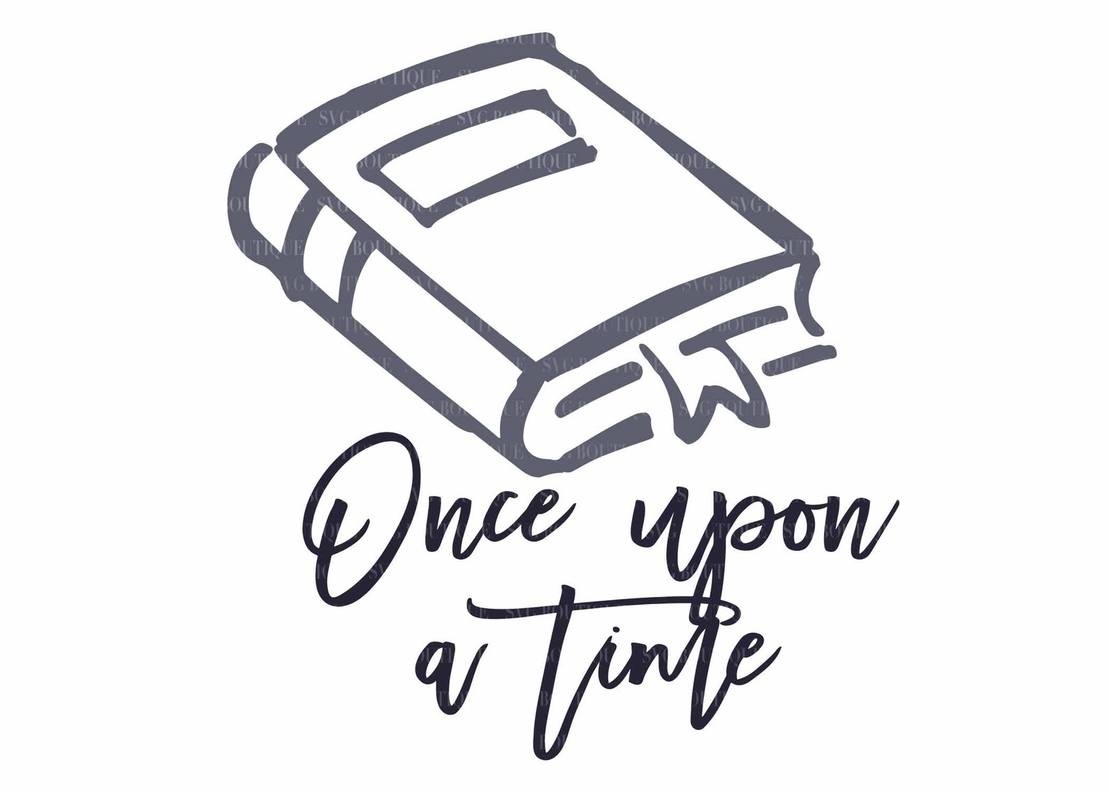Once Upon A Time SVG File Author SVG Book Cut File Book - Etsy
