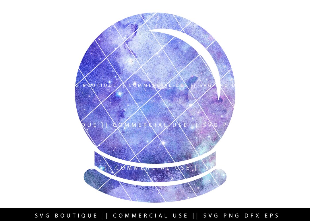 Crystal Ball SVG, Crystals Sublimation File, Gemstones PNG, Witch ...
