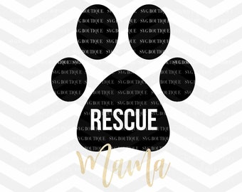 Dog rescue svg | Etsy