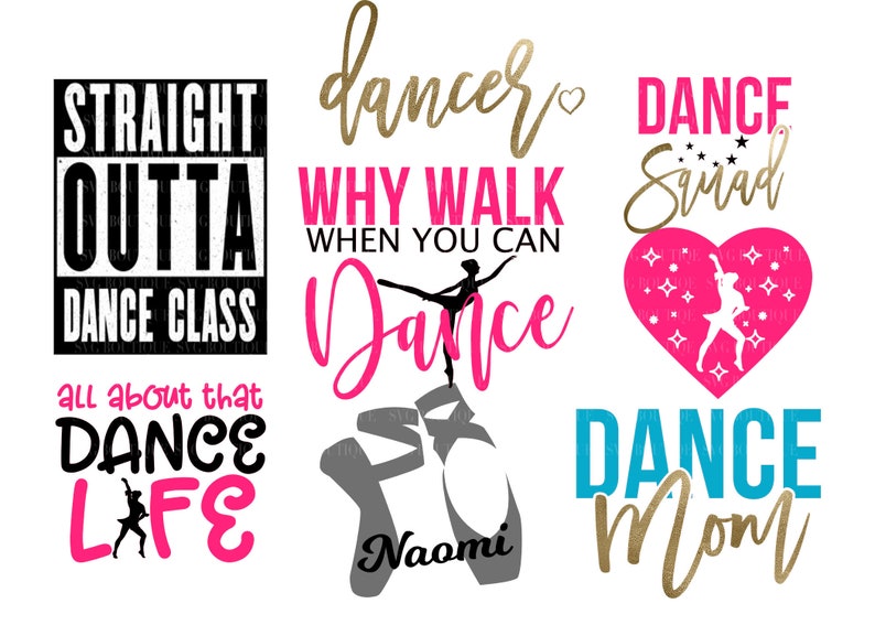 Dance SVG Bundle Dance SVG Files Dance Team Dance Mom svg | Etsy