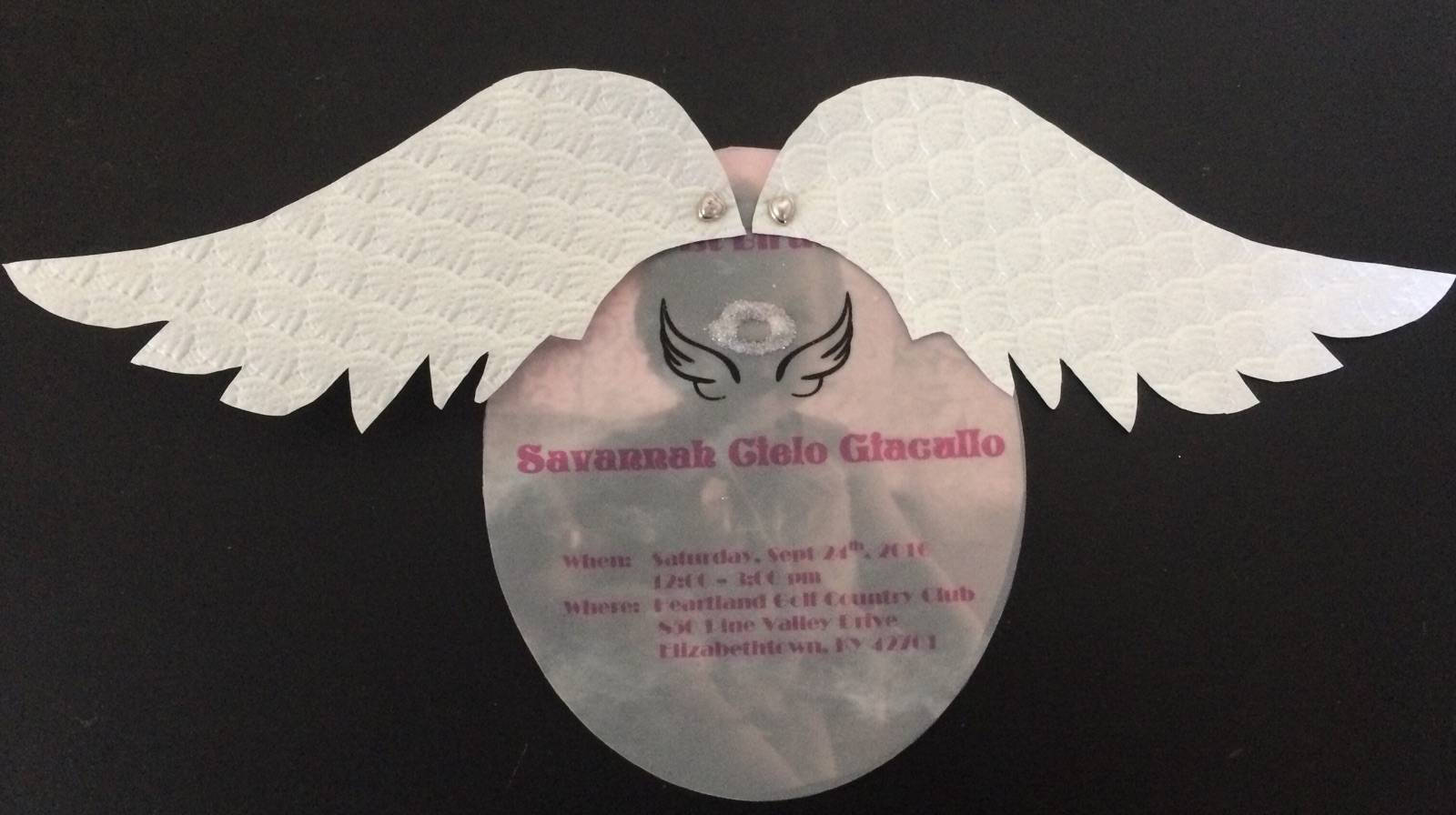 Angel Wing Invitations - Etsy