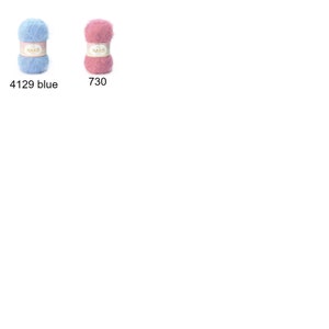 NAKO PARIS Fluffy Yarn Set of 5 Skeins Light Worsted Fluffy | Etsy