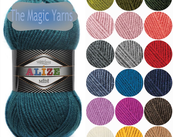 ALIZE yarn SILK yarn CROCHET thread WOOL by THEMAGICYARNS on Etsy