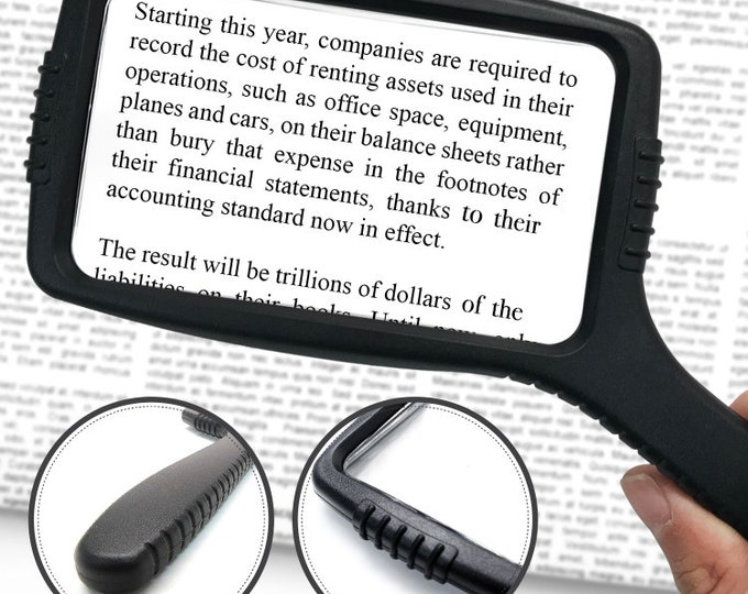 Jumbo Size Magnifying Glass Wide Horizontal Lens(3x Magnification ...