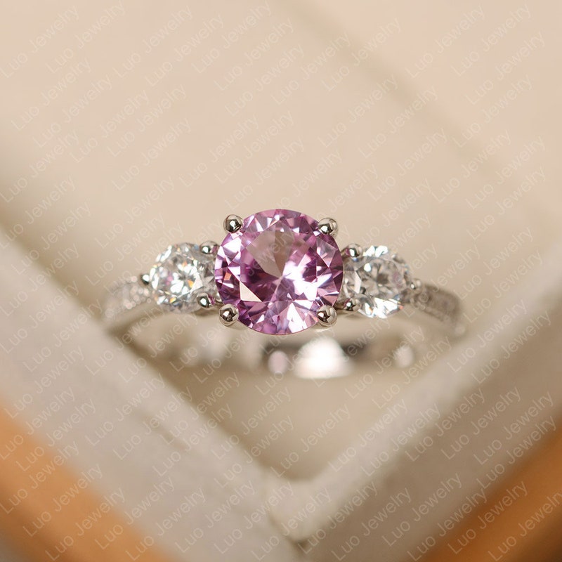 Pink Sapphire Ring - Etsy