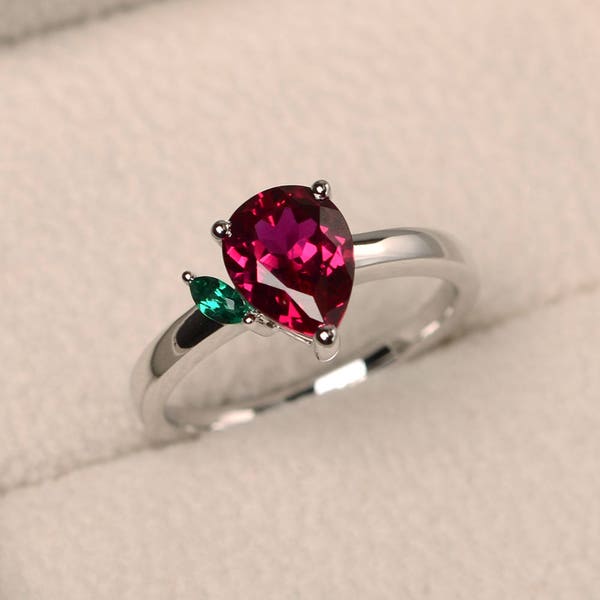 July Birthstone Ring - Etsy