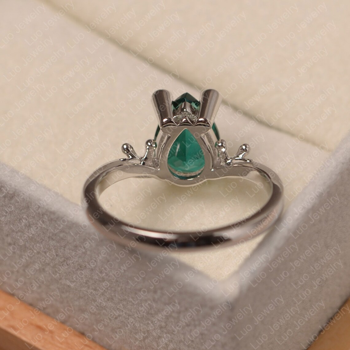 Lovely Frog Ring Frog Engagement Ringunique Emerald Ring - Etsy