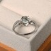 Blue Promise Rings, Natural Aquamarine Rings, Round Cut Gemstone ...
