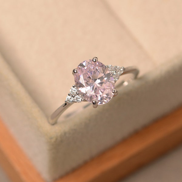 Pink Cz Ring - Etsy