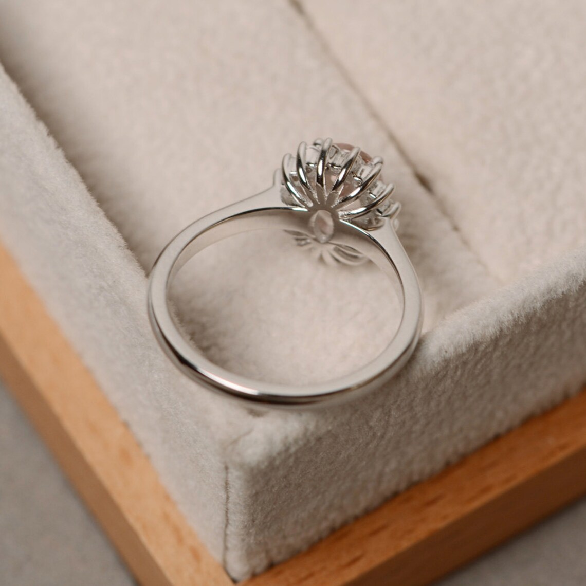 Natural Morganite Ring Pink Gemstone Sterling Silver - Etsy