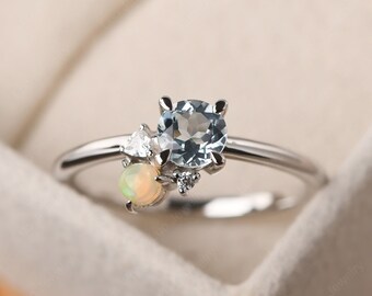 October Birthstone Ring - Etsy