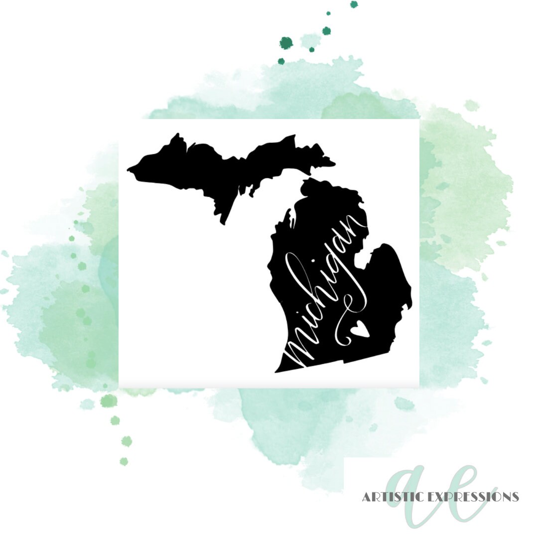 Michigan Car Decal Permanent Sticker new Driver, New Car Gift, Sweet 16 ...