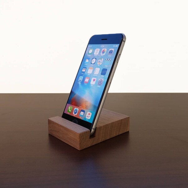 Wood iPhone Stand - Etsy