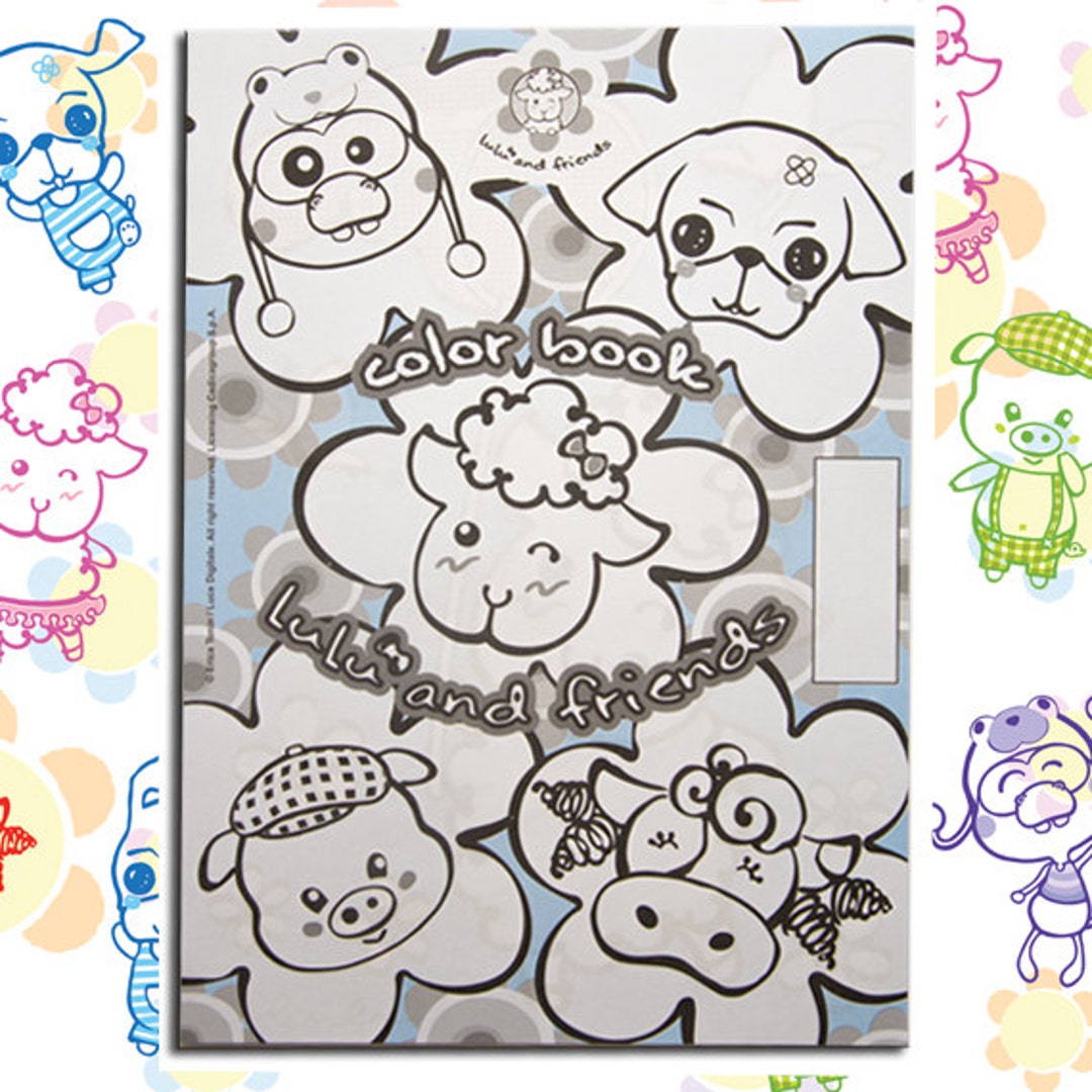 Coloring Book Lulù and Friends - Etsy
