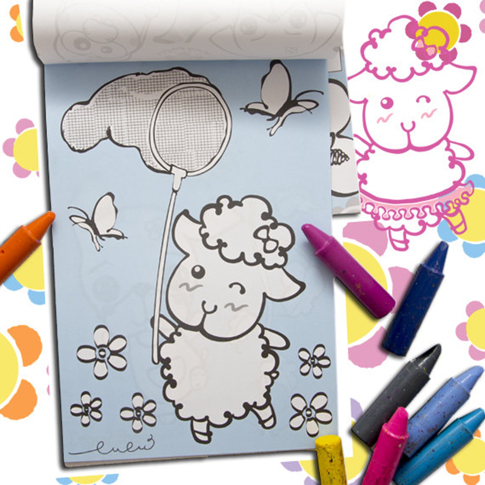 Coloring Book Lulù and Friends - Etsy UK