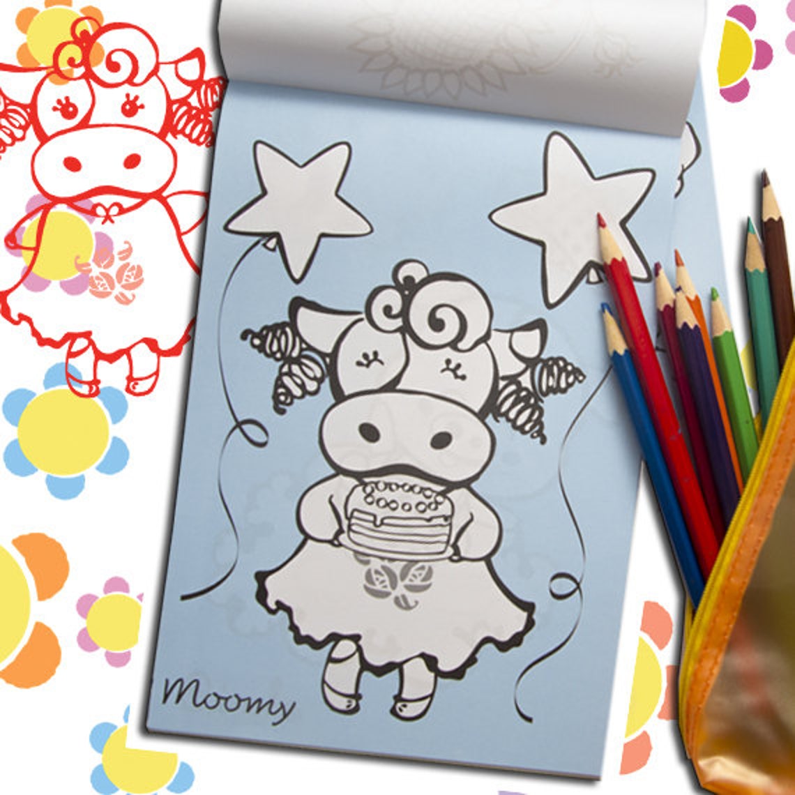 Coloring Book Lulù and Friends - Etsy UK