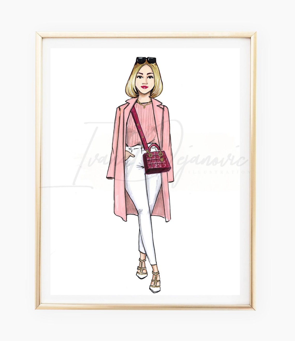 Custom Illustration,original Custom Illustration Print,single Person ...