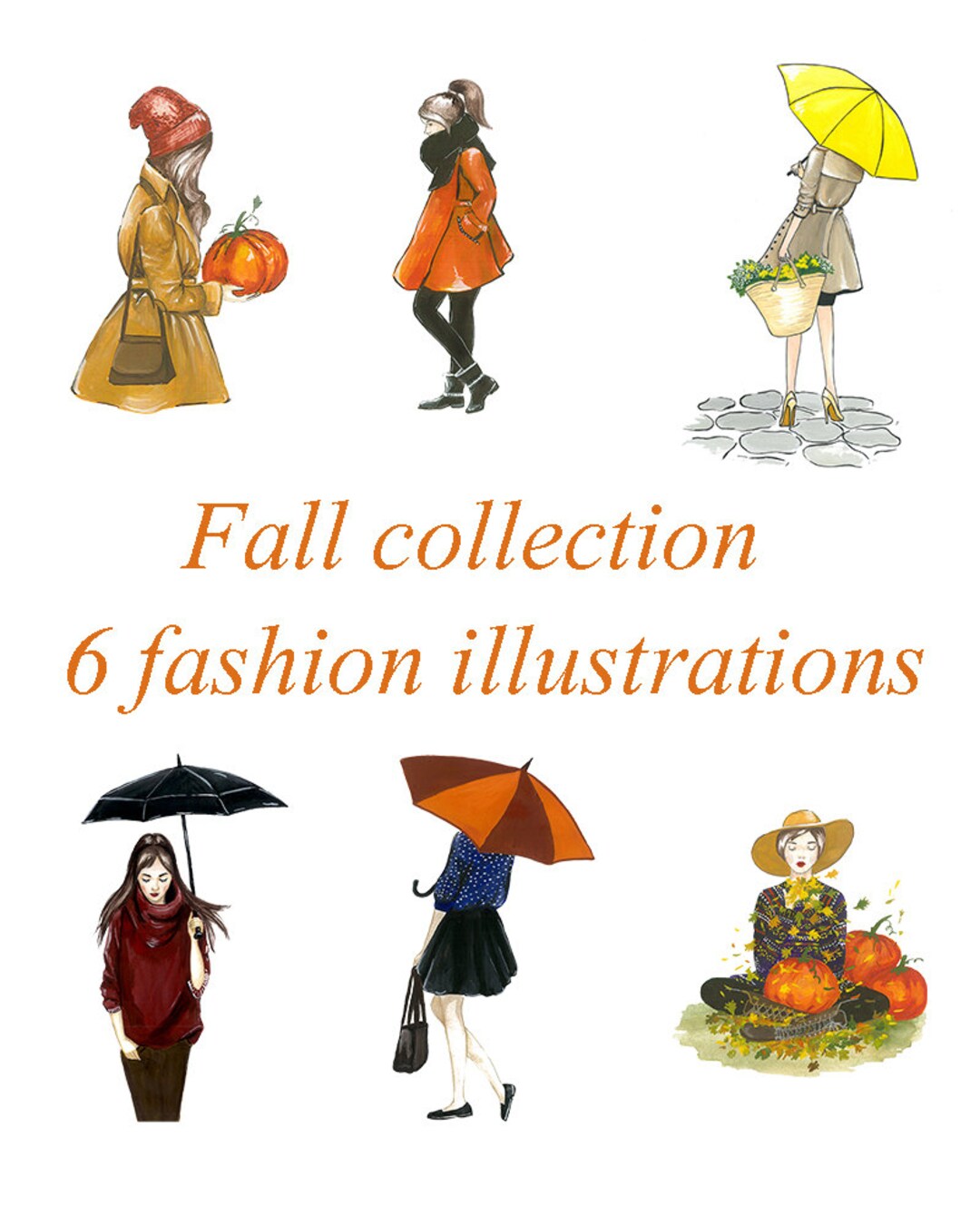 Autumn Clipart,instant Download Fall Clipart,printable Fall Art, Autumn ...