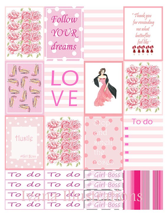 Cute Planner Stickers Printable - Printable Word Searches