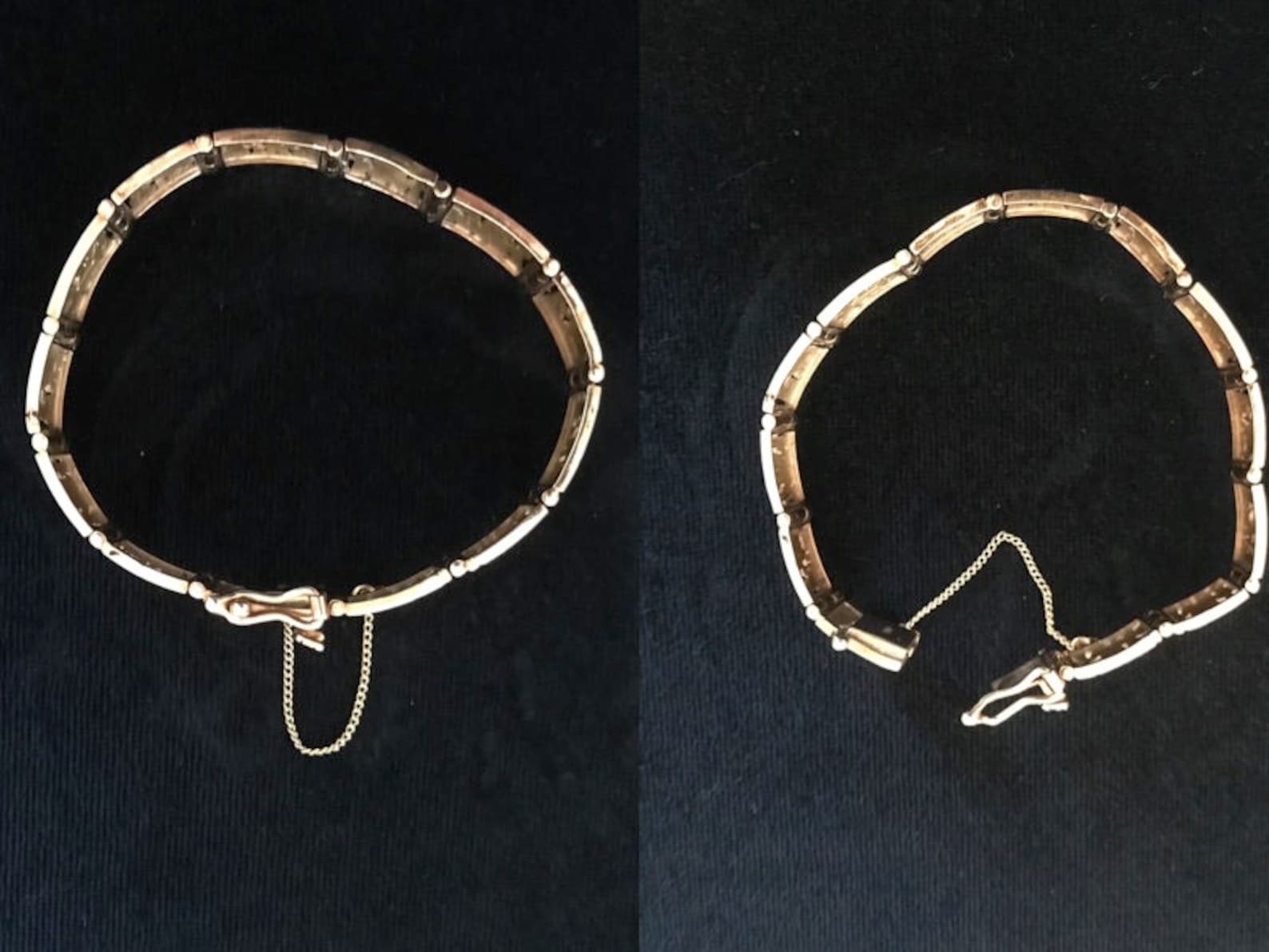Rare 18K Solid Gold Bracelet 25g, Vintage 1940s Peruvian Artisan Panel ...