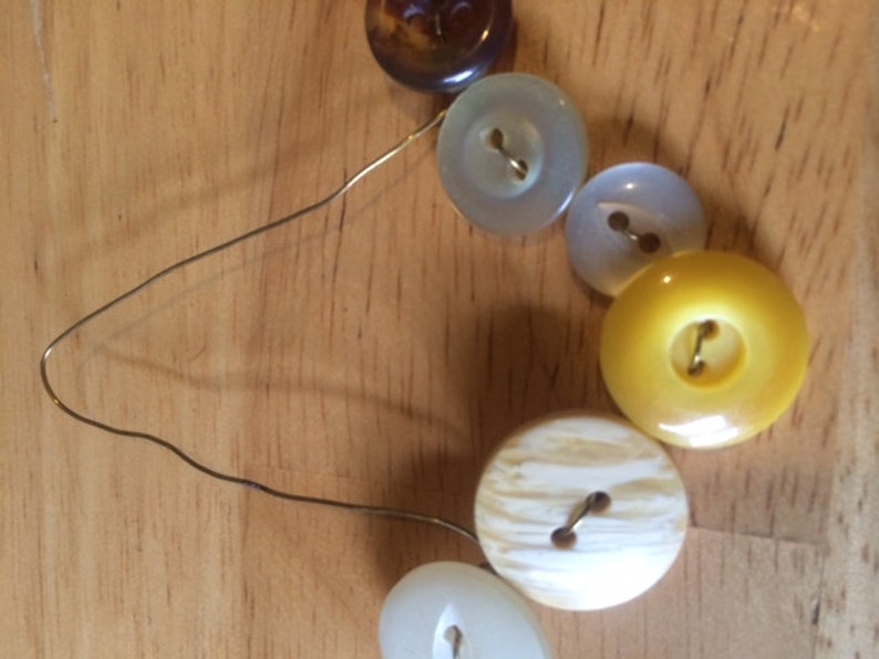 Beautiful Hand Made Hanging Wire and Button Hearts, Ideal for That ...