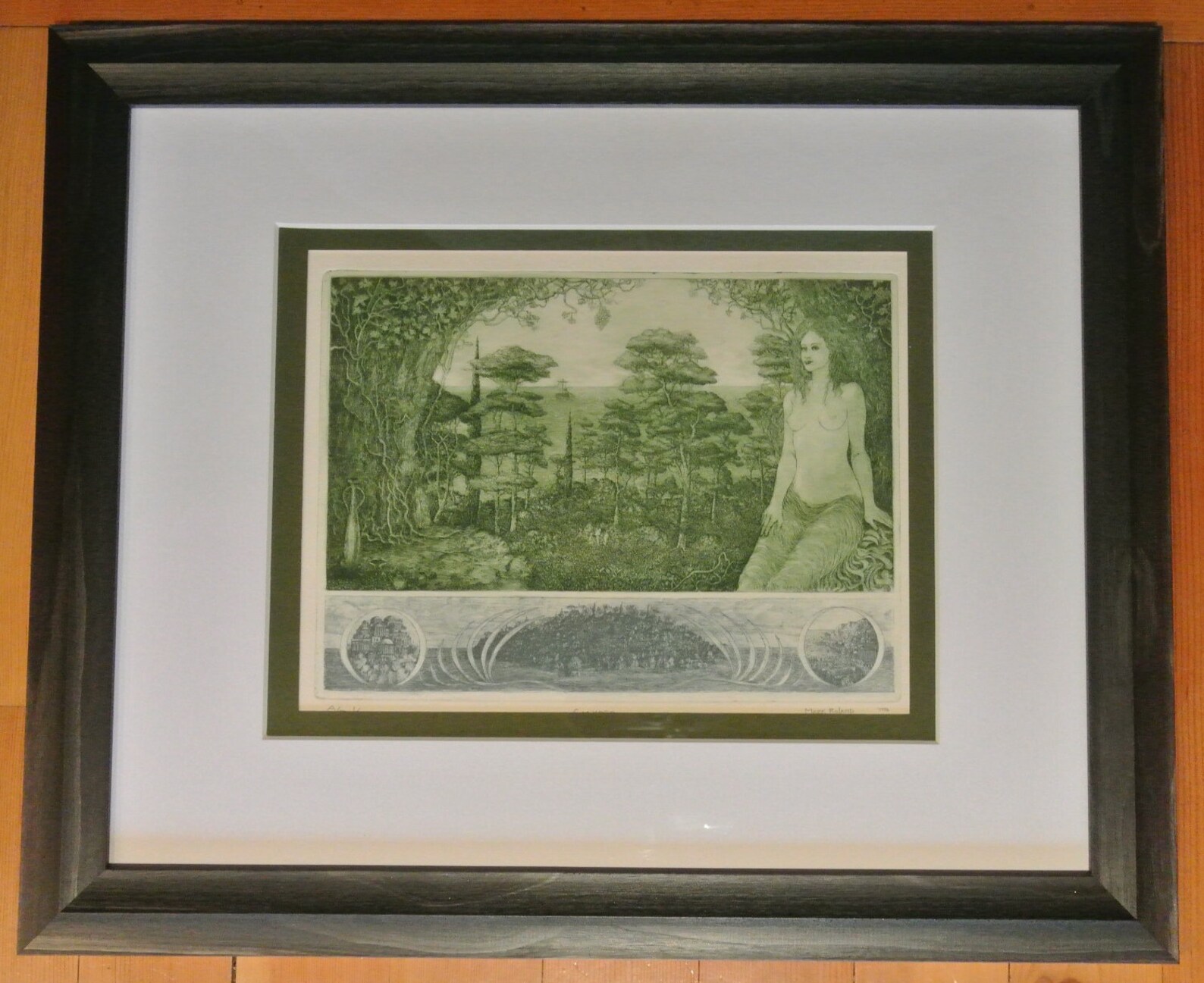 Rare Listed Mark Rowland Serigraph Signed/dated/numbered Calypso Nude ...