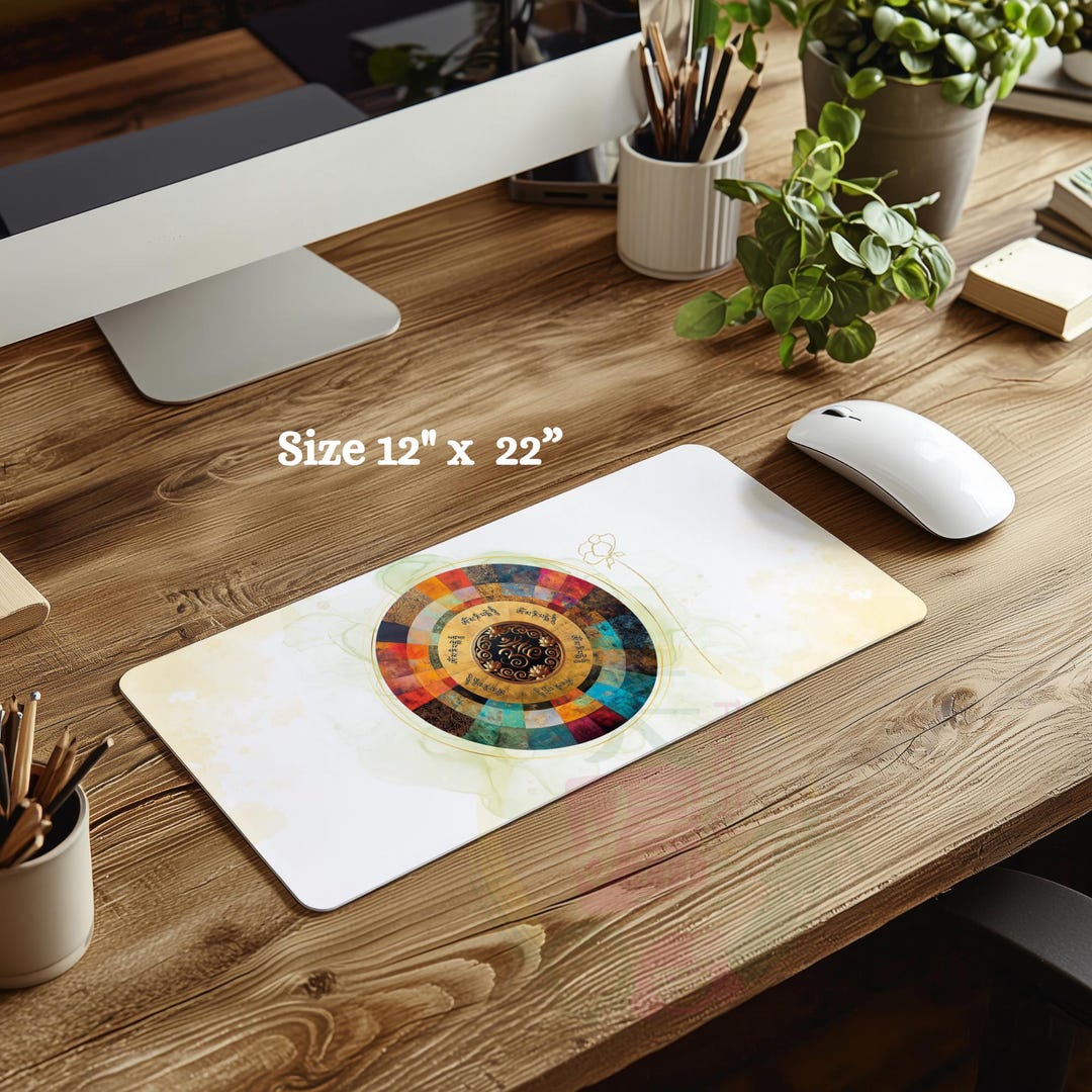 The Great Compassion, Tibetan, Desk Mat, XL Mousepad, Office Decor ...
