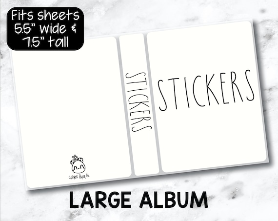 Large Sticker Storage Album Stickers - Etsy