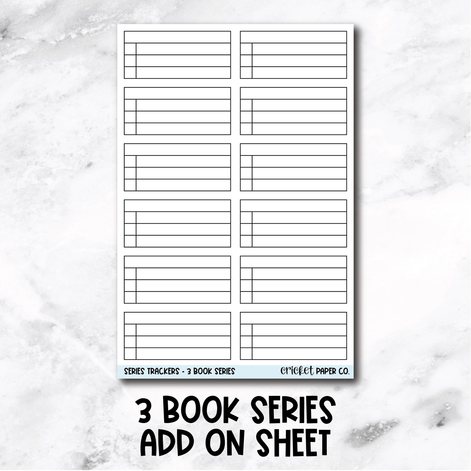 Book Series Tracker Book Journal Stickers - Etsy