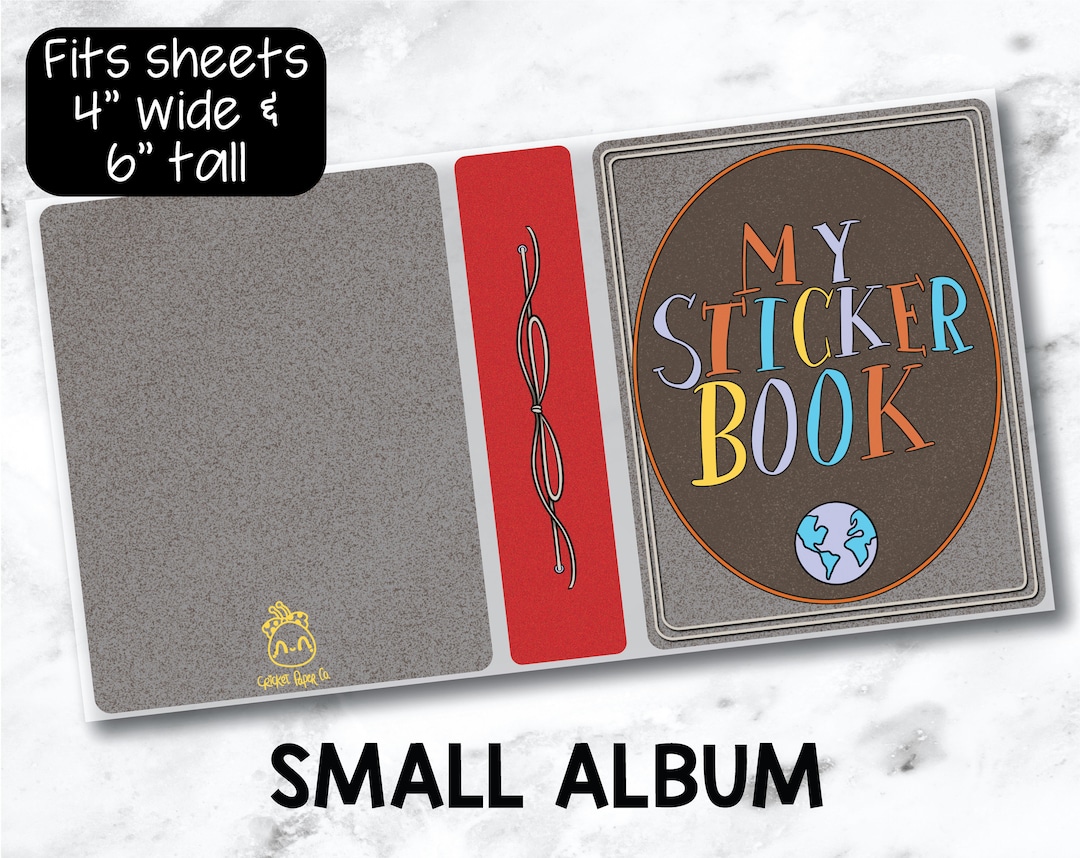Small Sticker Storage Album - Adventure Book - Etsy