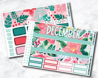 7x9 Monthly View Planner Stickers Kits for Erin Condren Life Planners ...