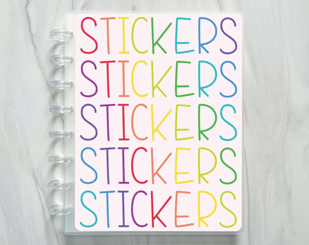 Disc Bound Sticker Storage Album - Sticker Rainbow - Etsy