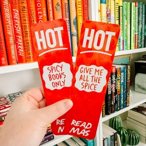 Spicy Books Hot Sauce Packet Inspired Bookmark - Etsy