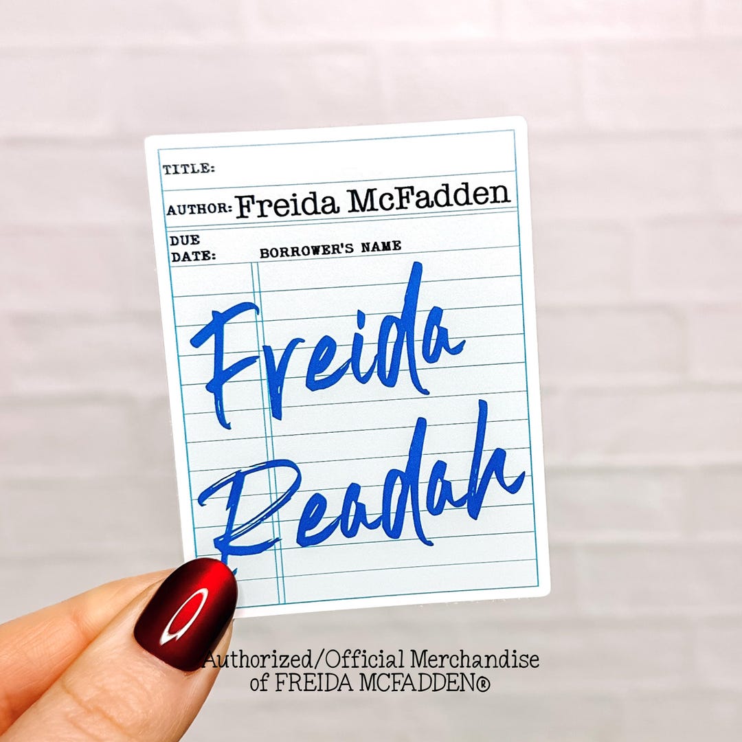 Freida Readah Library Card Vinyl Sticker - Official Merchandise of ...