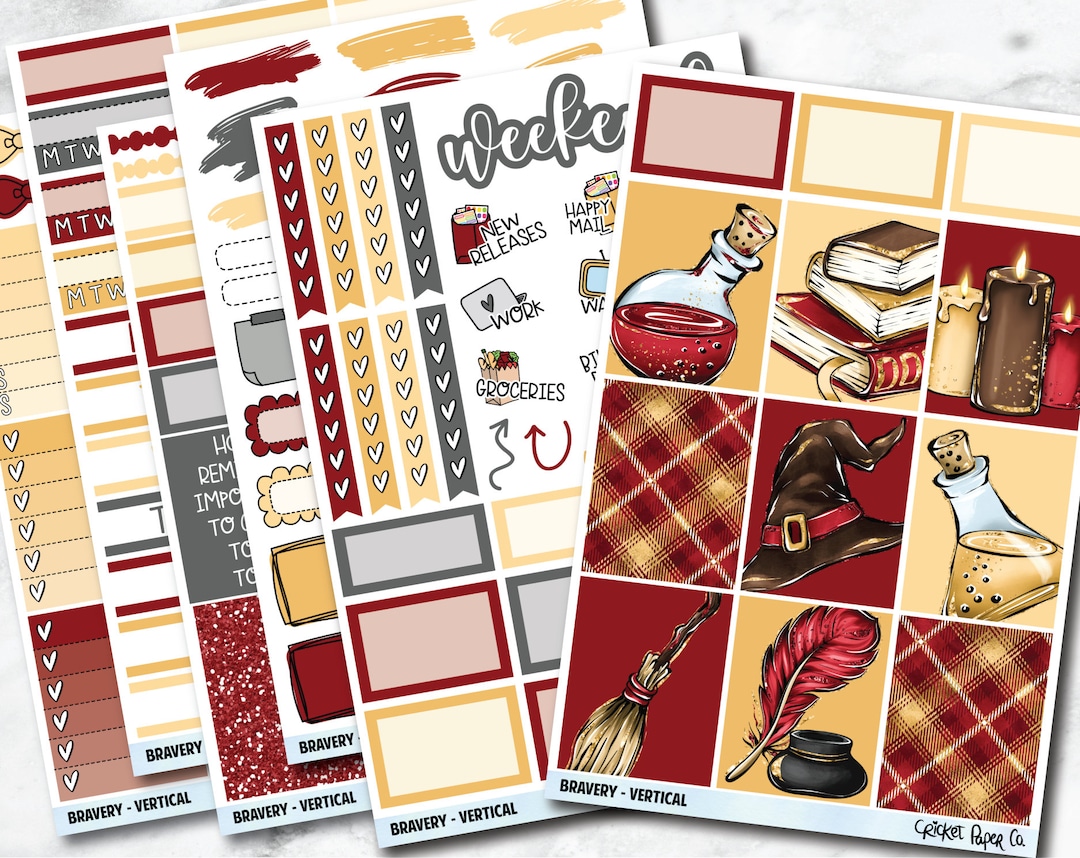 BRAVERY Planner Stickers - Full Kit - Etsy