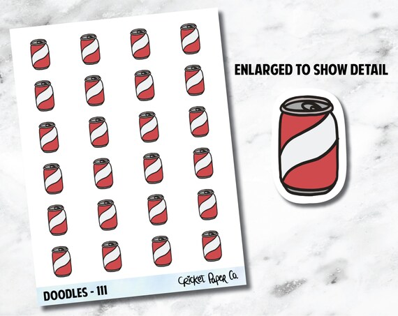 Cola Soda Pop Drink Hand Drawn Doodles 111 - Etsy