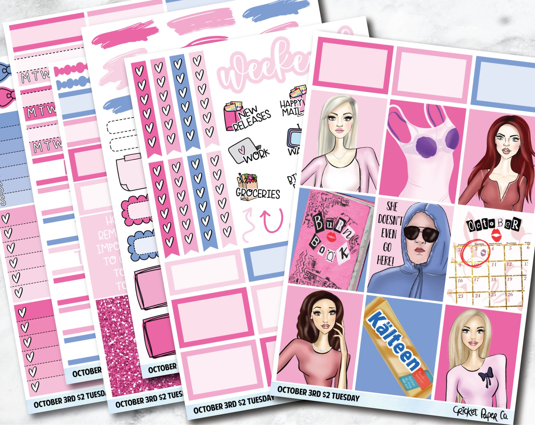 OCTOBER 3RD Planner Stickers - Full Kit - Etsy
