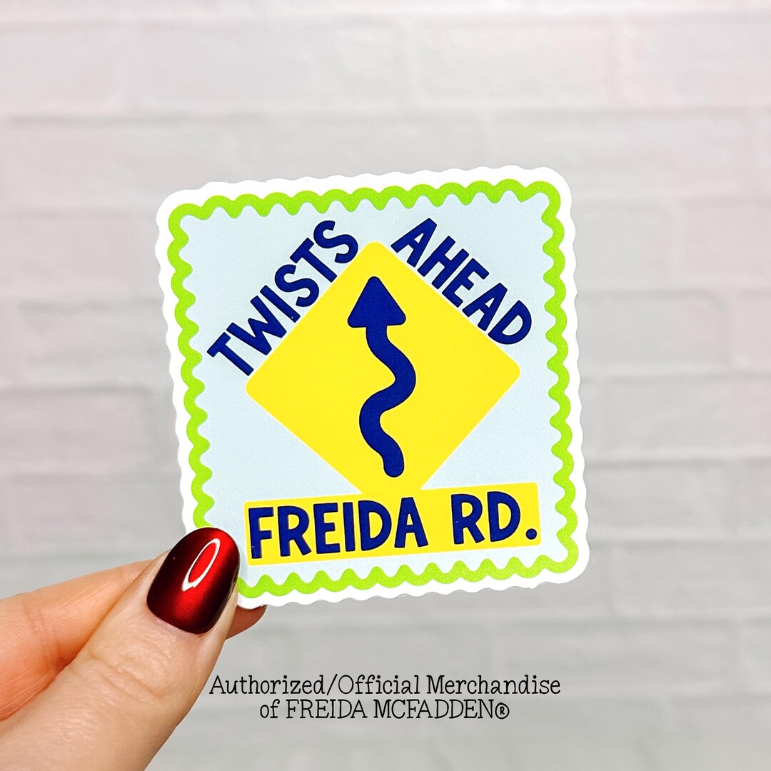 Twists Ahead Road Sign Vinyl Sticker - Official Merchandise of Freida ...
